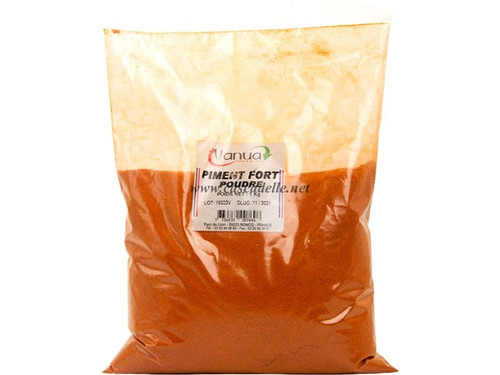 E PIMENT CAYENNE moulu sachet 1kg | Cascadelle | MU