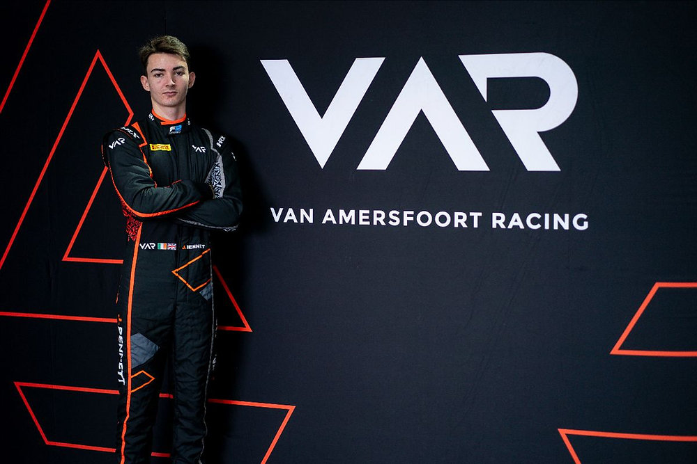 JOHN BENNETT JOINS VAN AMERSFOORT RACING FOR FIA FORMULA 2 DEBUT