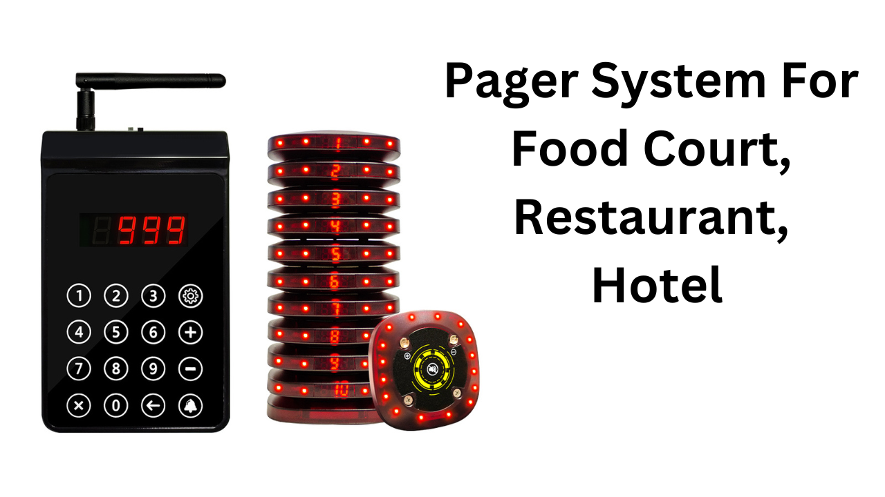Wireless Restaurant Pager System, Food Court Buzzers For Guest Paging