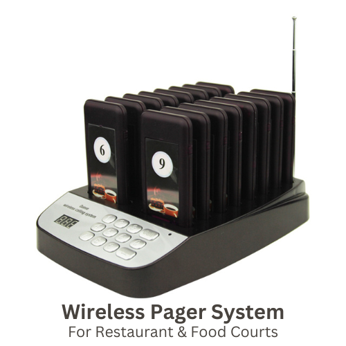 Wireless Pager System For Restaurant Guest Paging & Food Court Buzzers