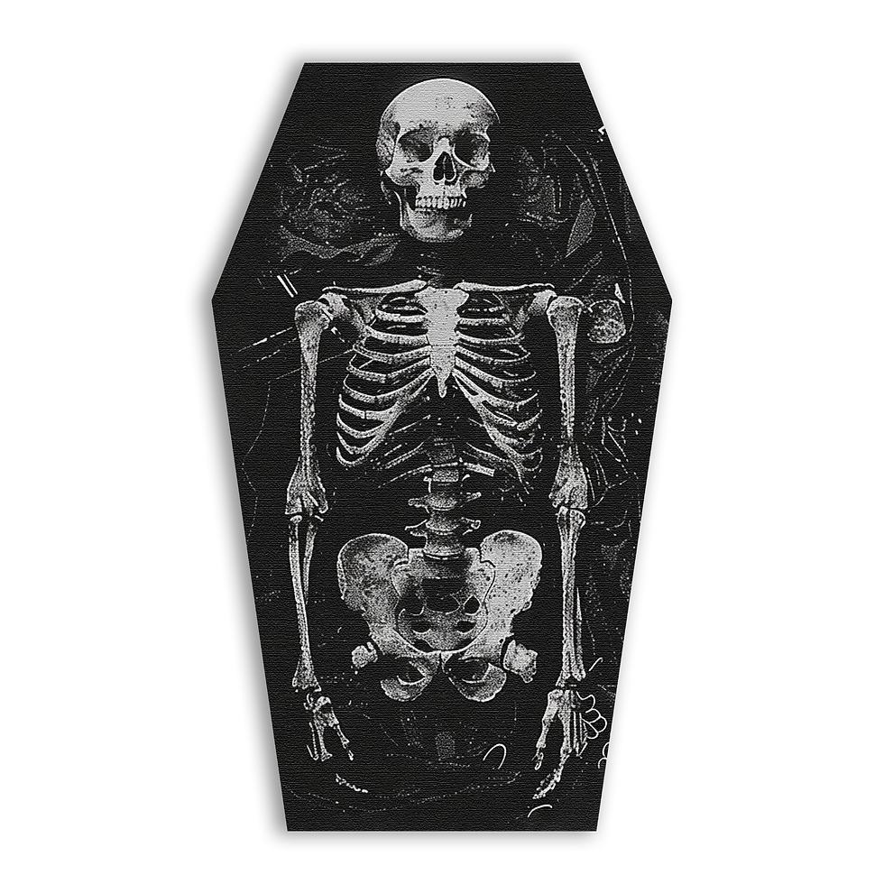 Skeleton Coffin Patch | CemeteryCrypt