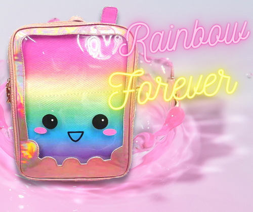 Rose Tea Hologram Boba Ita Bag & 4 Flavor Insert Bundle | Sugar Clay Cafe
