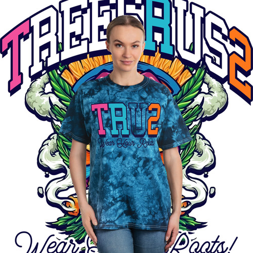 Gradient Logo Tie-Dye Tee - Treesrus2 | Treesrus2 Clothing