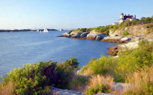 Coastal Scenery, Rhode Island | Brushmagic Studio