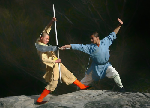 Shaolin Monks Sparring | Brushmagic Studio