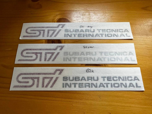 Subaru STI Door Decal Set. Pair | Pink Lily Pad