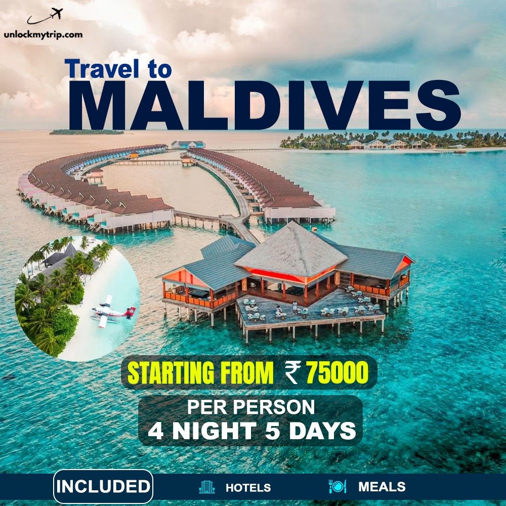 Maldives Package starting from 75000 4 night 5 days