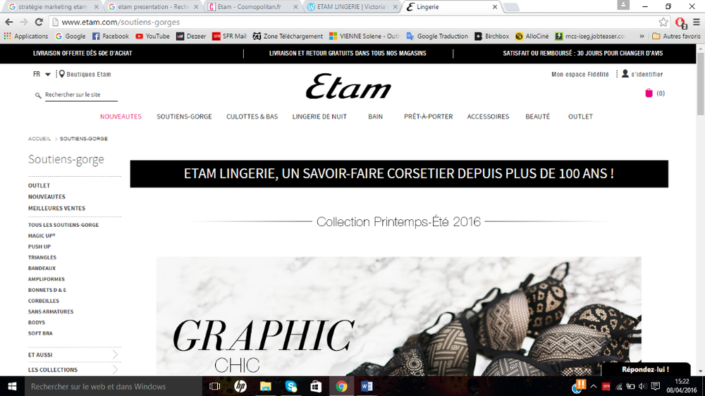 Stratégie Marketing & Communication ETAM