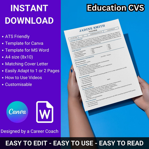 Elevate Job Applications with Customisable Education CVs