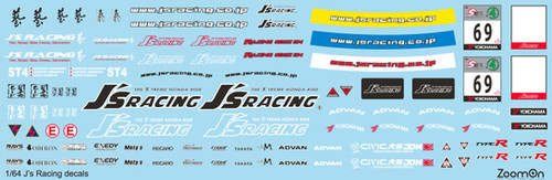 ZD041 1/64 J's Racing decal | zoomonmodel