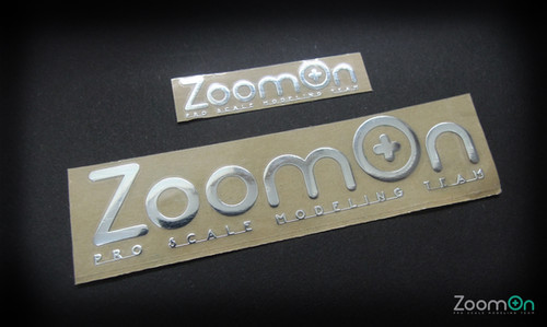 ZT002 ZoomOn logo metal sticker