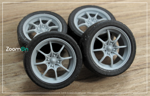 ZR004 1/24 16'' Mugen MF-8 rim set