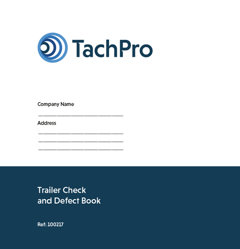 TACHPRO TRAILER CHECK AND DEFECT BOOK 100217 | tachograph