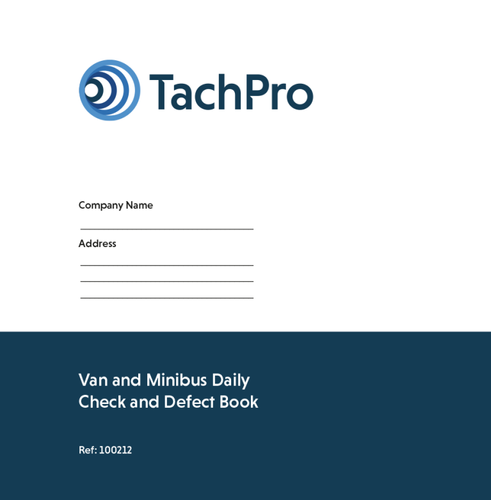 TACHPRO VAN & MINIBUS DAILY CHECK & DEFECT BOOK 100212 | tachograph