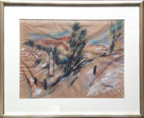 Isaac Frenel (Frenkel), watercolor on paper, | Galleryaviv