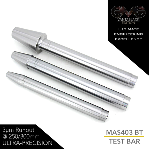VANTABLACK BT30 Concentricity TEST Bar - 3μm at 250mm | EMG Precision CNC