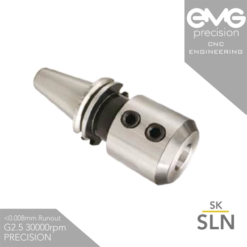 SK40 SLN Side Lock CNC Tool Holder ≤8μm Runout | EMG Precision CNC