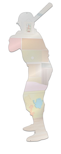 Baseball Player Shape Mirror | Mirrors Worldwide 2