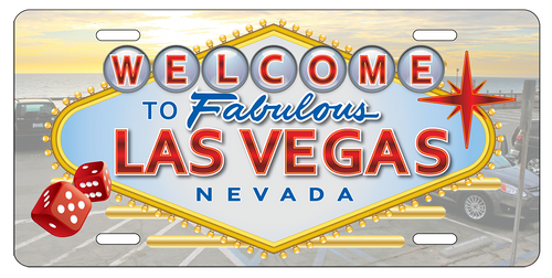 Las Vegas License Plate Sign Mirror | Mirrors Worldwide 2