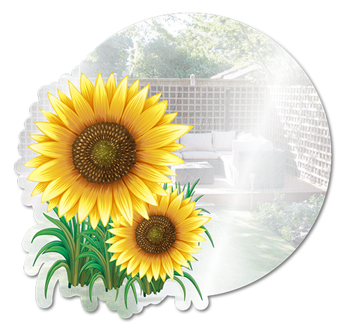 Sunflower Round Mirror | Mirrors Worldwide 2