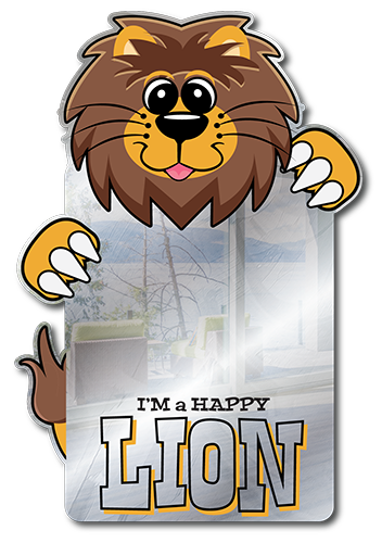 Happy Lion Locker Mirror | Mirrors Worldwide 2