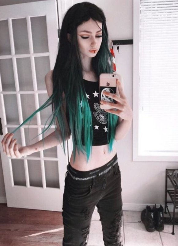 Colorful hair thinspo!