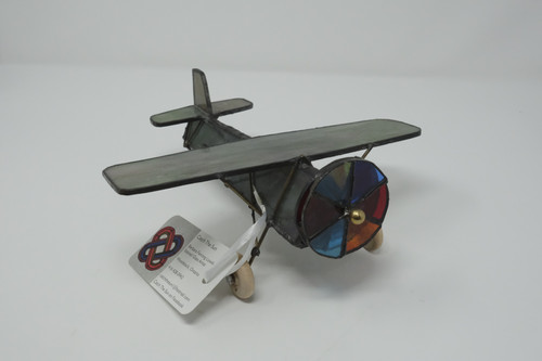 Stained Glass Model Airplane | station-arts-centre