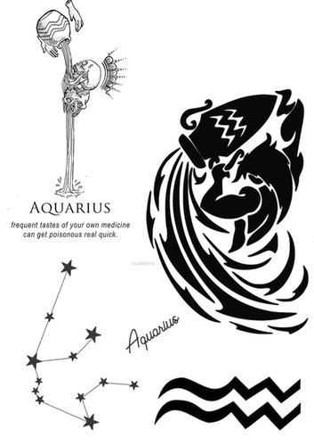 ZODIAC: VARSATOR | Temporary Tattoos Ro