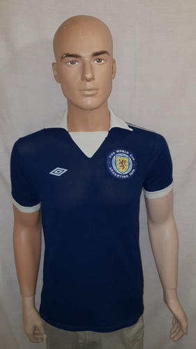 Scotland 1978 World Cup Home Shirt: 97/102cm | top-corner-shirts
