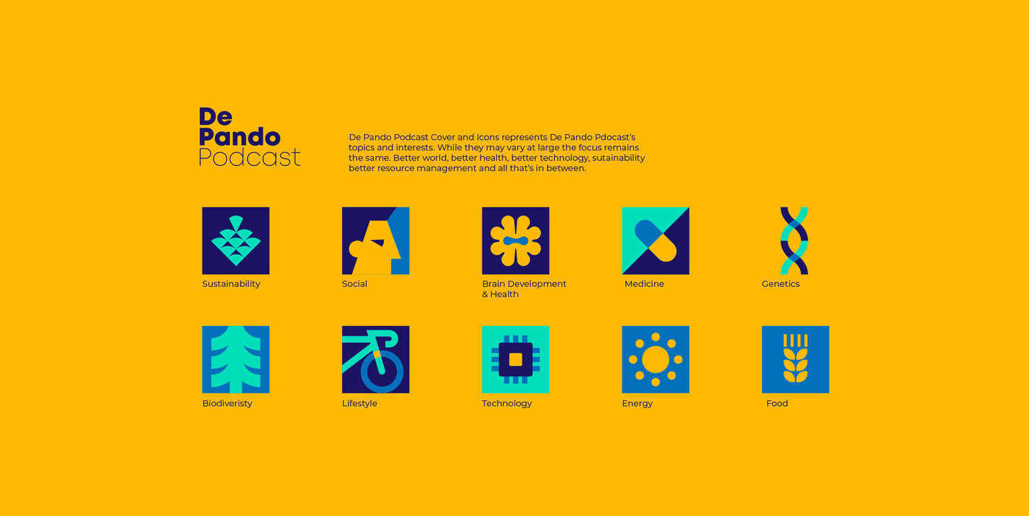 The Pando Podcast Visual Identity | Cajva