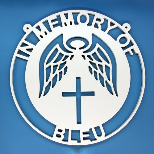 Angel Wings and Cross | Made in the USA | In-An-Instant Signs