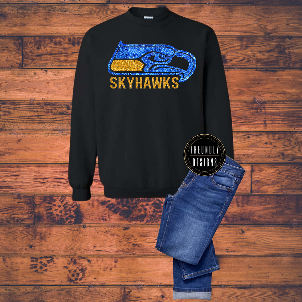 Skyhawks Glitter Logo | Freundly Designs
