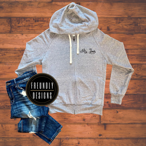 Bridal Zip-Up | Freundly Designs