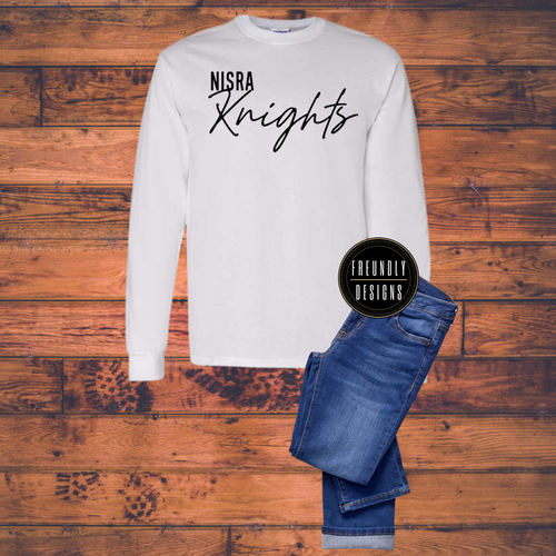 NISRA Knights Script Long Sleeve | Freundly Designs