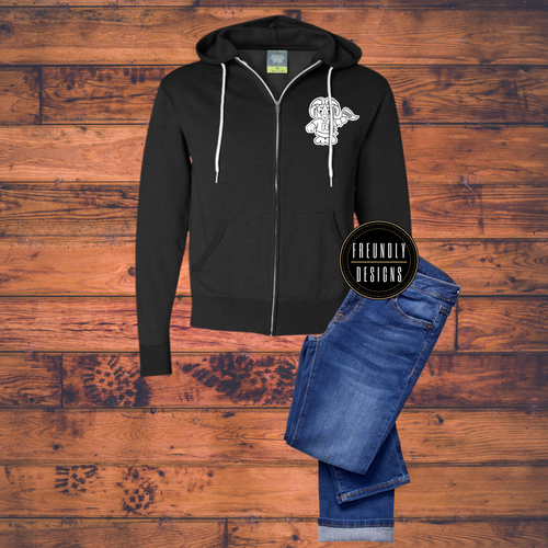 Richmond RAMS Logo Unisex Zip-Up | Freundly Designs