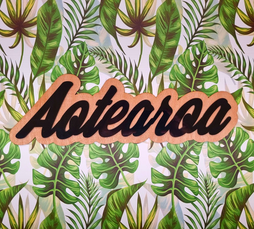 Aotearoa wall sign | The Burn Collective