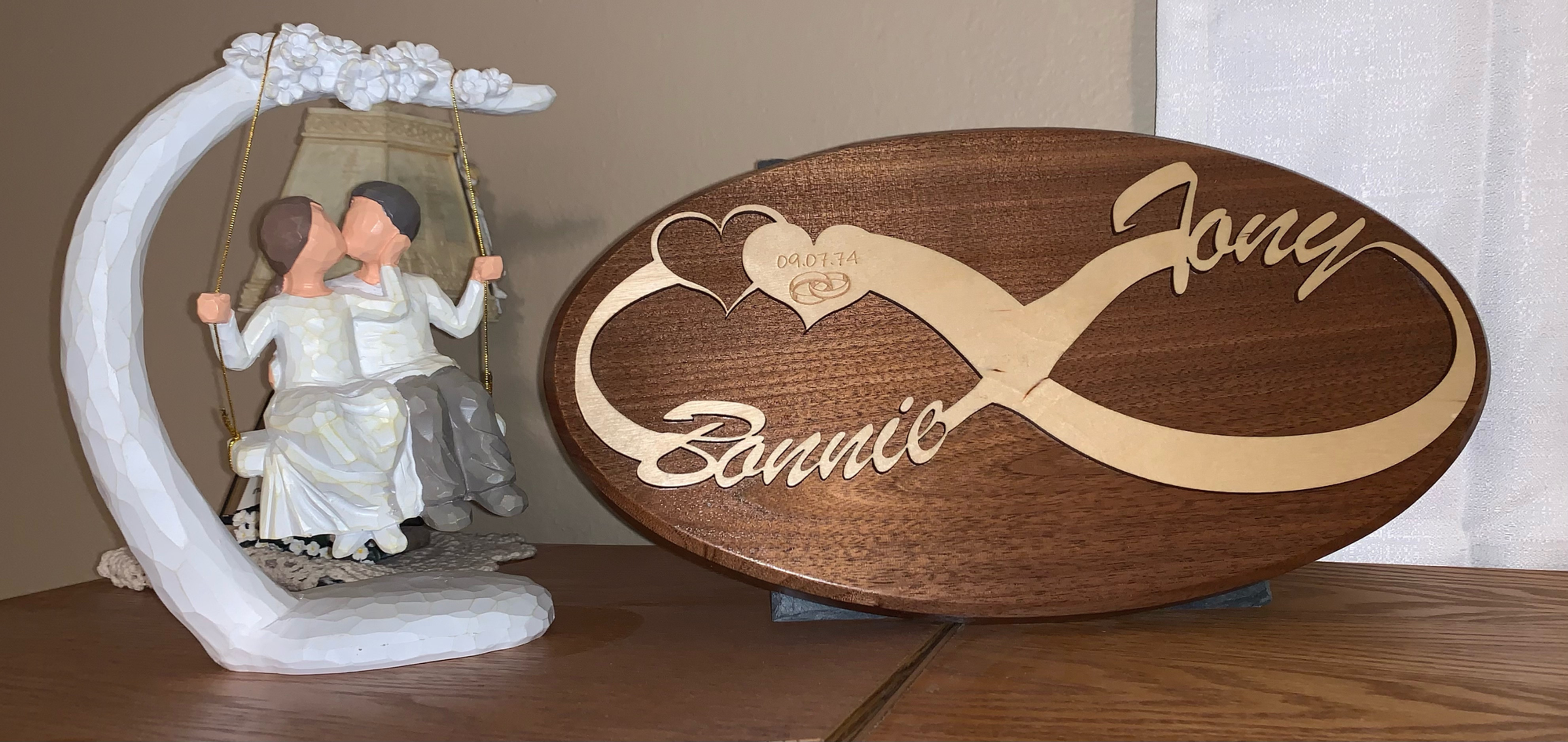 Infinity Anniversary Sign