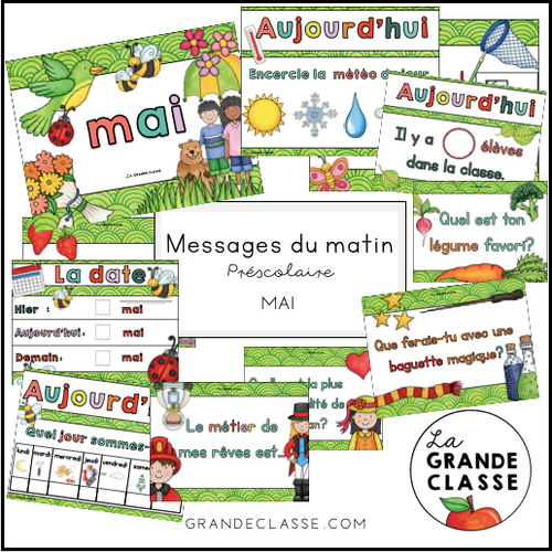 Mai : routine, messages du matin et causerie | La grande classe