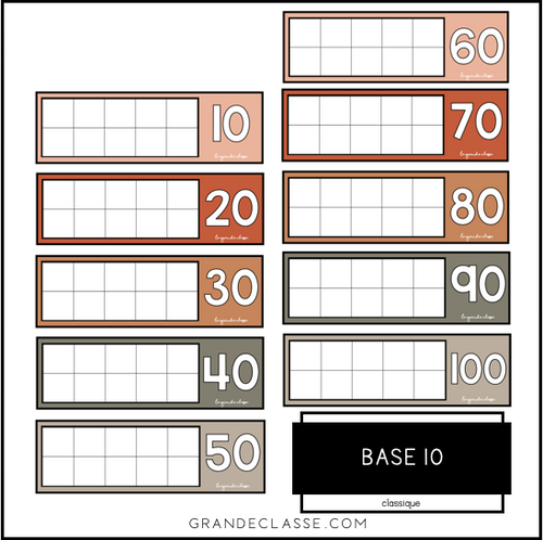 Tableau de 10 (classique) | La grande classe