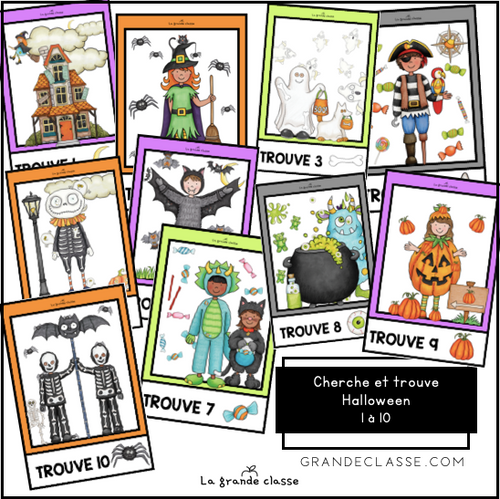 Cherche et trouve- - Halloween | La grande classe