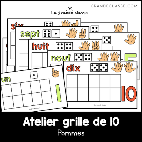 Atelier grille de 10 - pommes | La grande classe