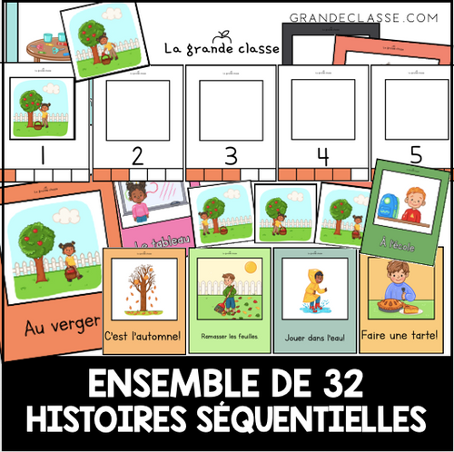 Ensemble de 32 histoires séquentielles | La grande classe