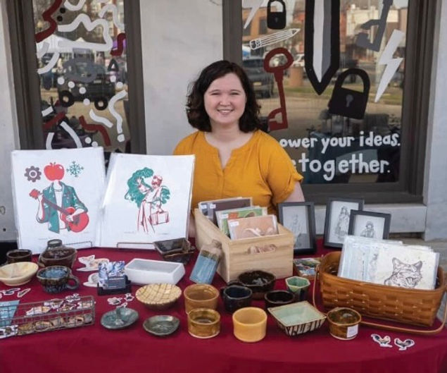 Student creator brings her design from the screen to life