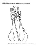 pony express coloring page