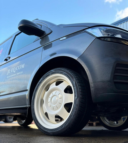 4x 20” RT7 STEEL WHEELS OLD ENGLISH WHITE 5x120 | ROGUE ALLOY CO LTD