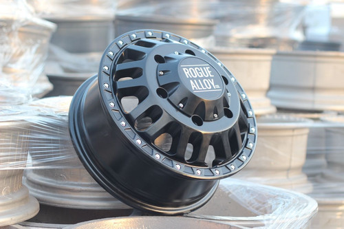 4x 16” ROGUE RAMPAGE DUALLY SATIN BLACK | ROGUE ALLOY CO LTD