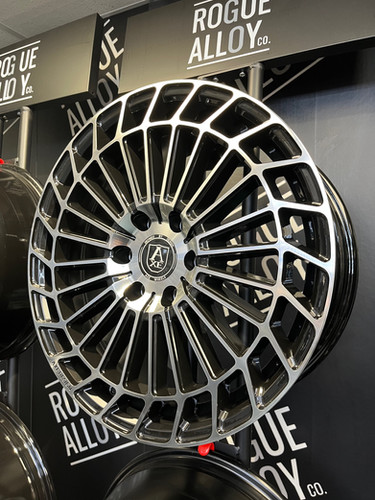 18” AXE BLACK POLISHED ALLOY WHEELS | ROGUE ALLOY CO LTD