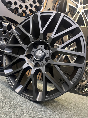 18” MOMO REVENGE 5x120 SATIN BLACK | ROGUE ALLOY CO LTD