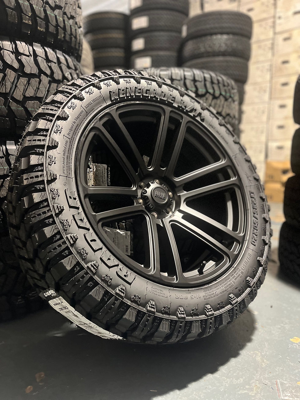 20” ALPHA BARRICADE SATIN BLACK ALLOYS | ROGUE ALLOY CO LTD
