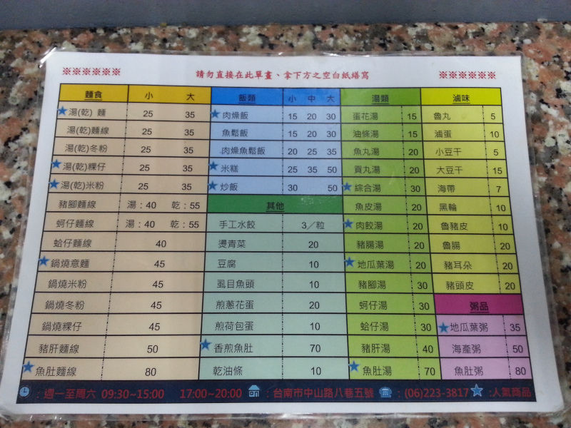 Ordering Food in Taiwan